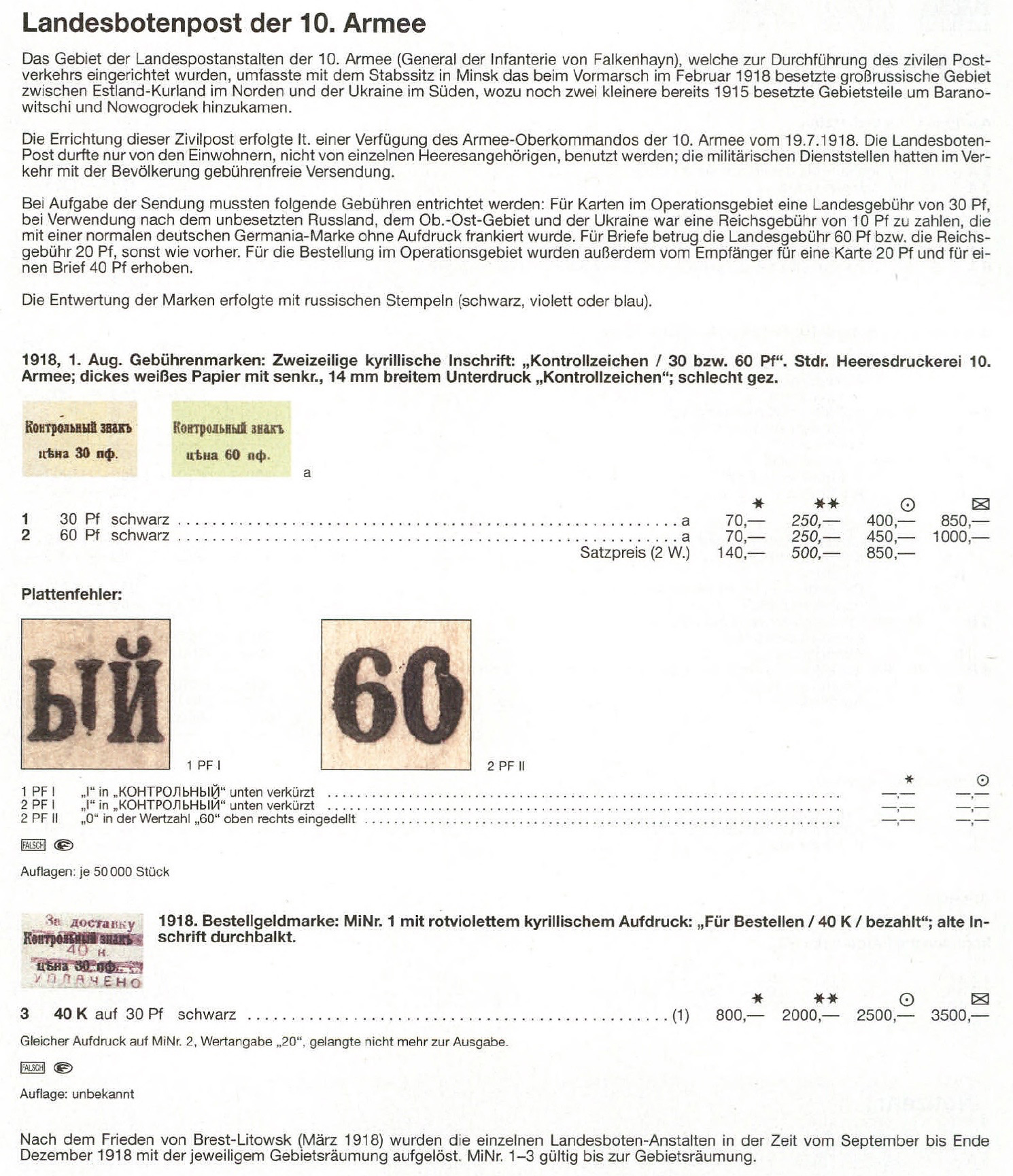 German 10th Army In WWI - Stamp Community Forum