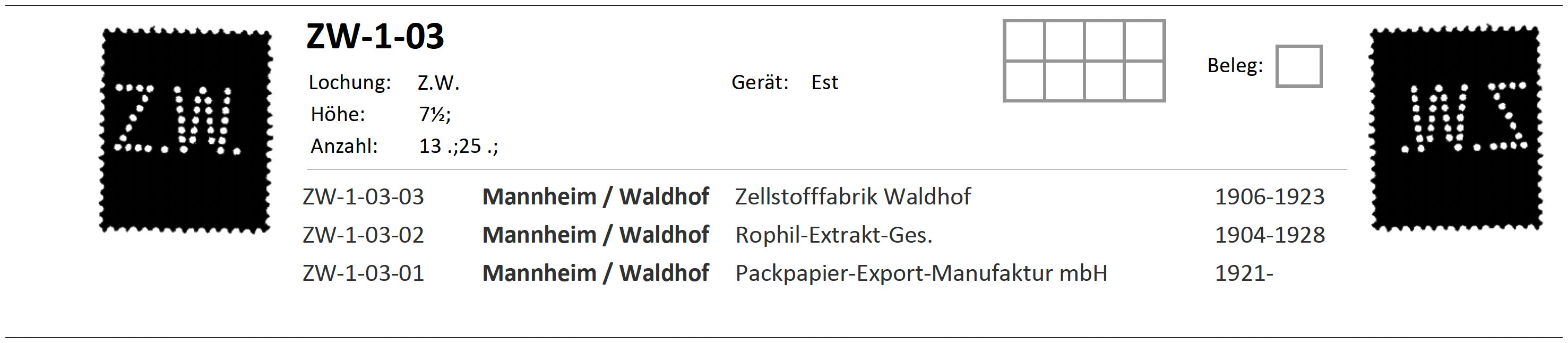 German Perfin Catalog - Page 12 - Stamp Community Forum