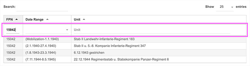 Database Of German Feldpost Numbers - Stamp Community Forum